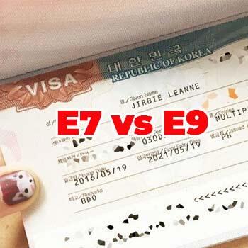 So sánh visa E7 và E9, những điểm giống và khác nhau