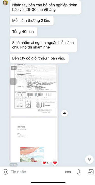 Nhật Bản: hàn xì, về tay 28-30 man, thưởng 40 man/ năm