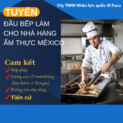 Đầu bếp làm cho nhà hàng ẩm thực Mêxico